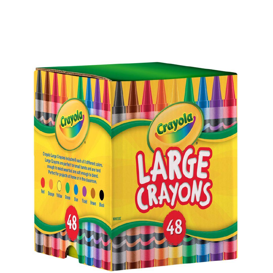 Crayola 48 Pack Large Crayon Deskpack | Warehouse Stationery, NZ