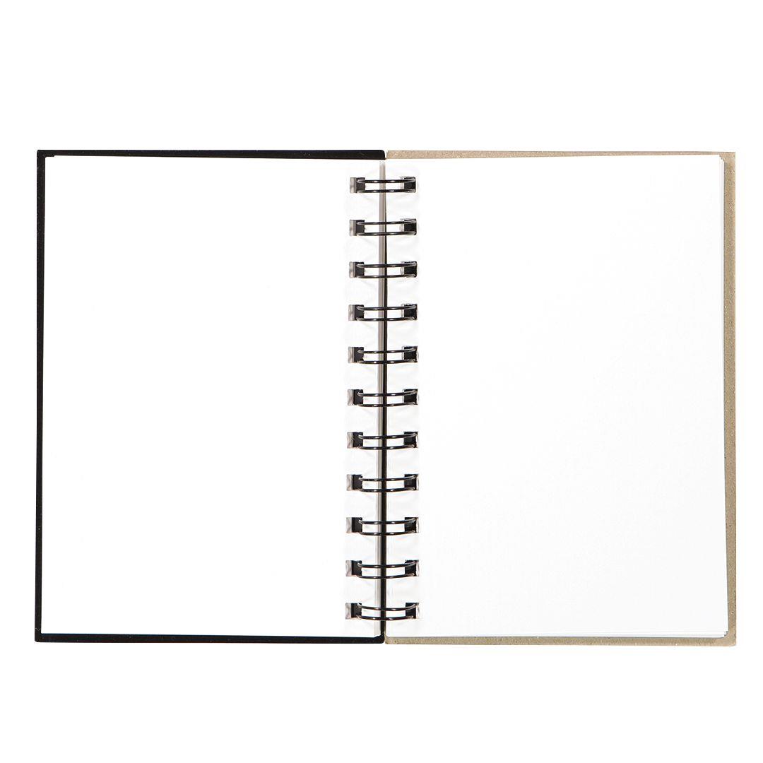 Uniti Visual Diary Spiral 110gsm 60 Sheet Black A6 | Warehouse ...
