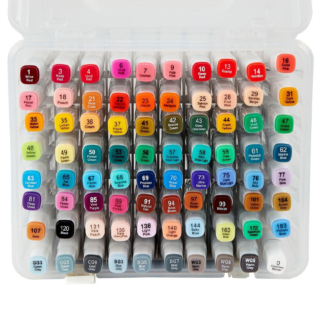 Uniti Dual Ended Artist Markers 80 Pack Assorted | Warehouse Stationery, NZ