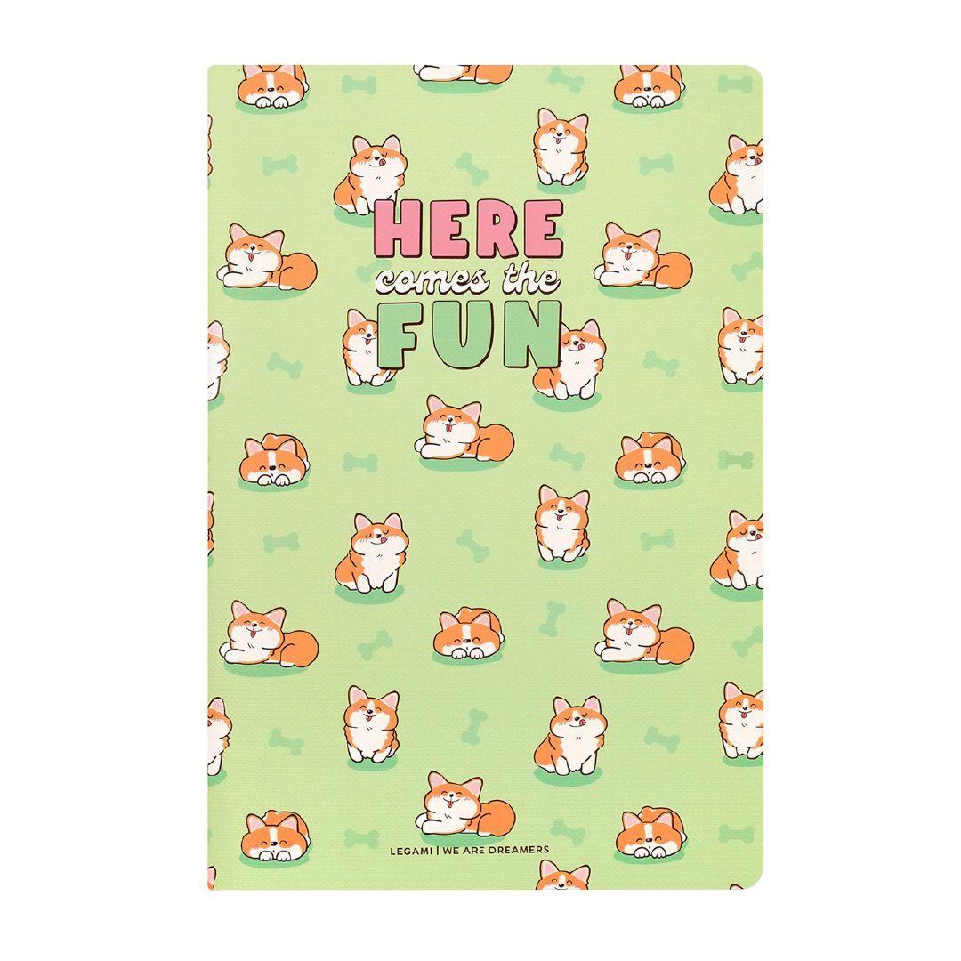 Legami Quaderno Collection Notebook Small Corgi | Warehouse Stationery, NZ