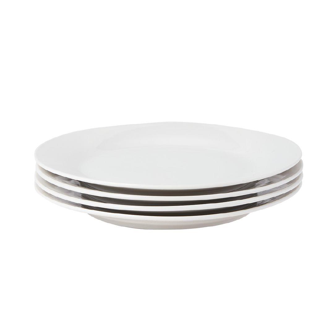 Living & Co Essential Dinner Plate 24cm White 4 Pack | Warehouse ...